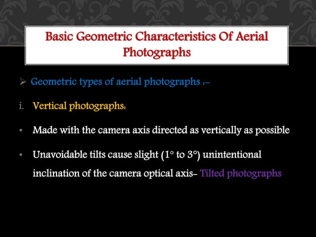 BASIC CONCEPTS OF PHOTOGRAMMETRY | PPT
