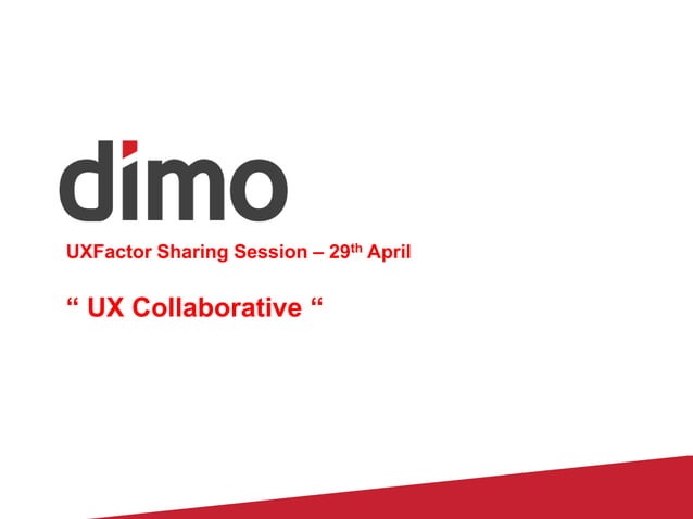 UX Sharing Session | PPT