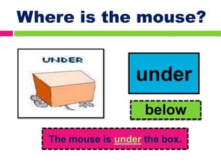 Preposition of Place and Direction | PPTX
