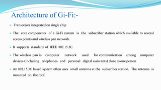 Presentation on Gi-Fi | PPTX