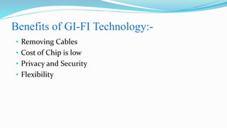 Presentation on Gi-Fi | PPTX
