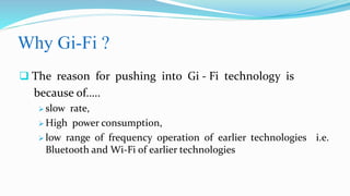 Presentation on Gi-Fi | PPTX