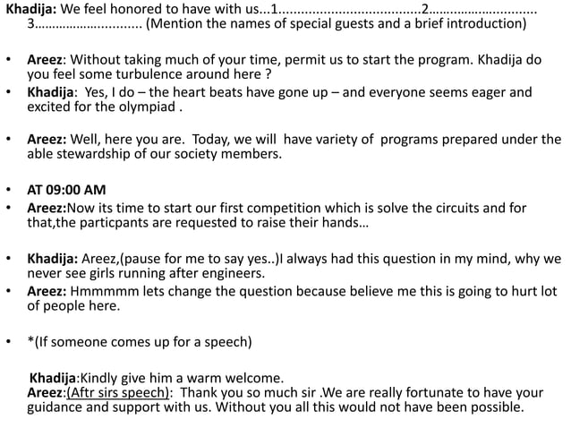 script for anchoring | PPTX | Computer Software and Applications ...