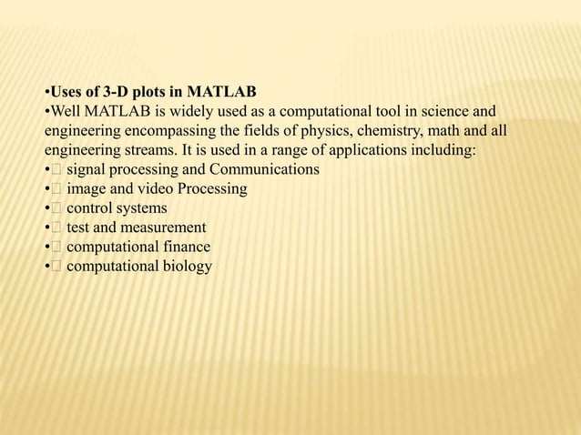 K10765 Matlab 3D Mesh Plots | PPT