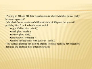 K10765 Matlab 3D Mesh Plots | PPT
