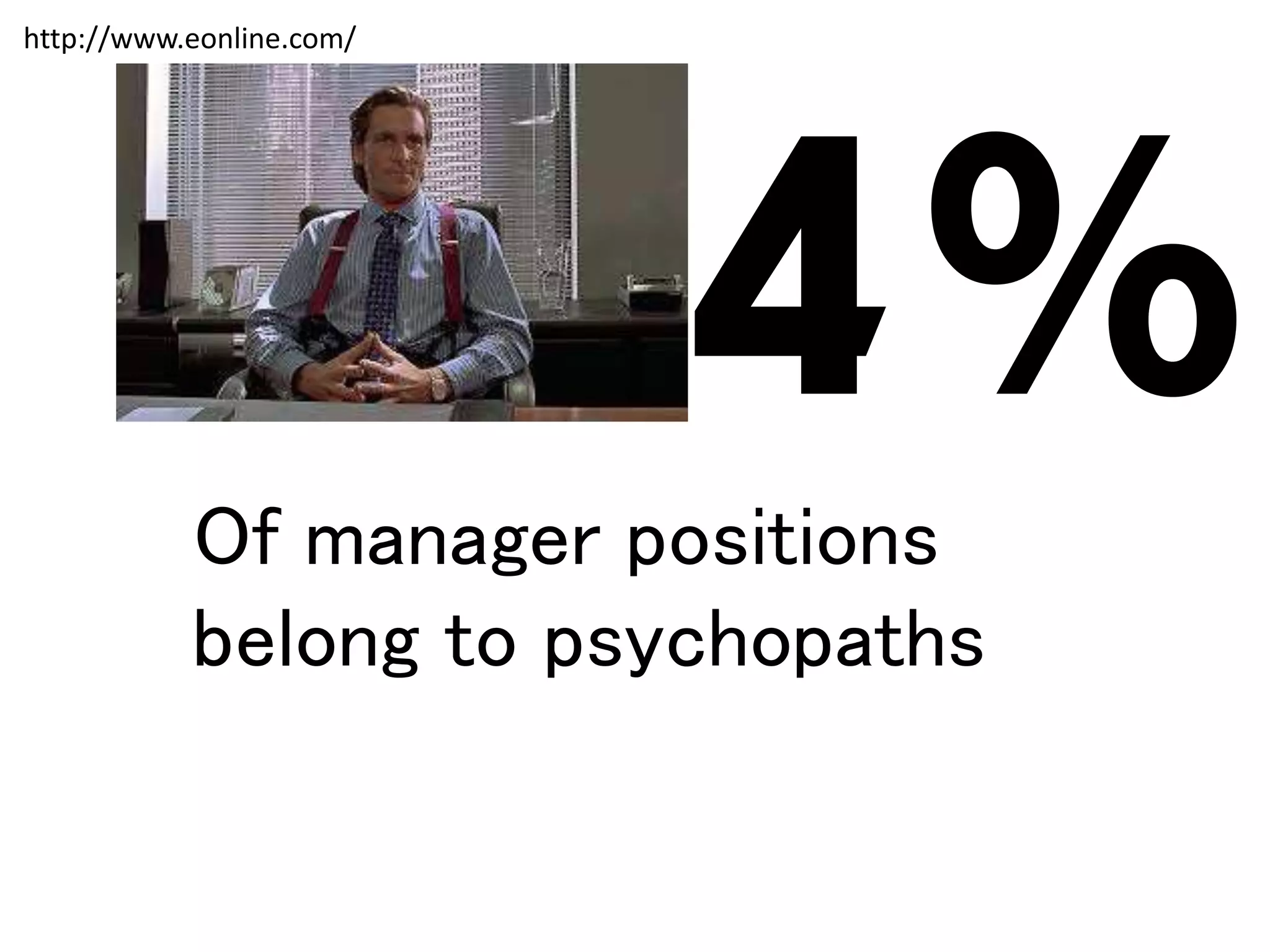 Psychopaths in the Workplace | PPTX