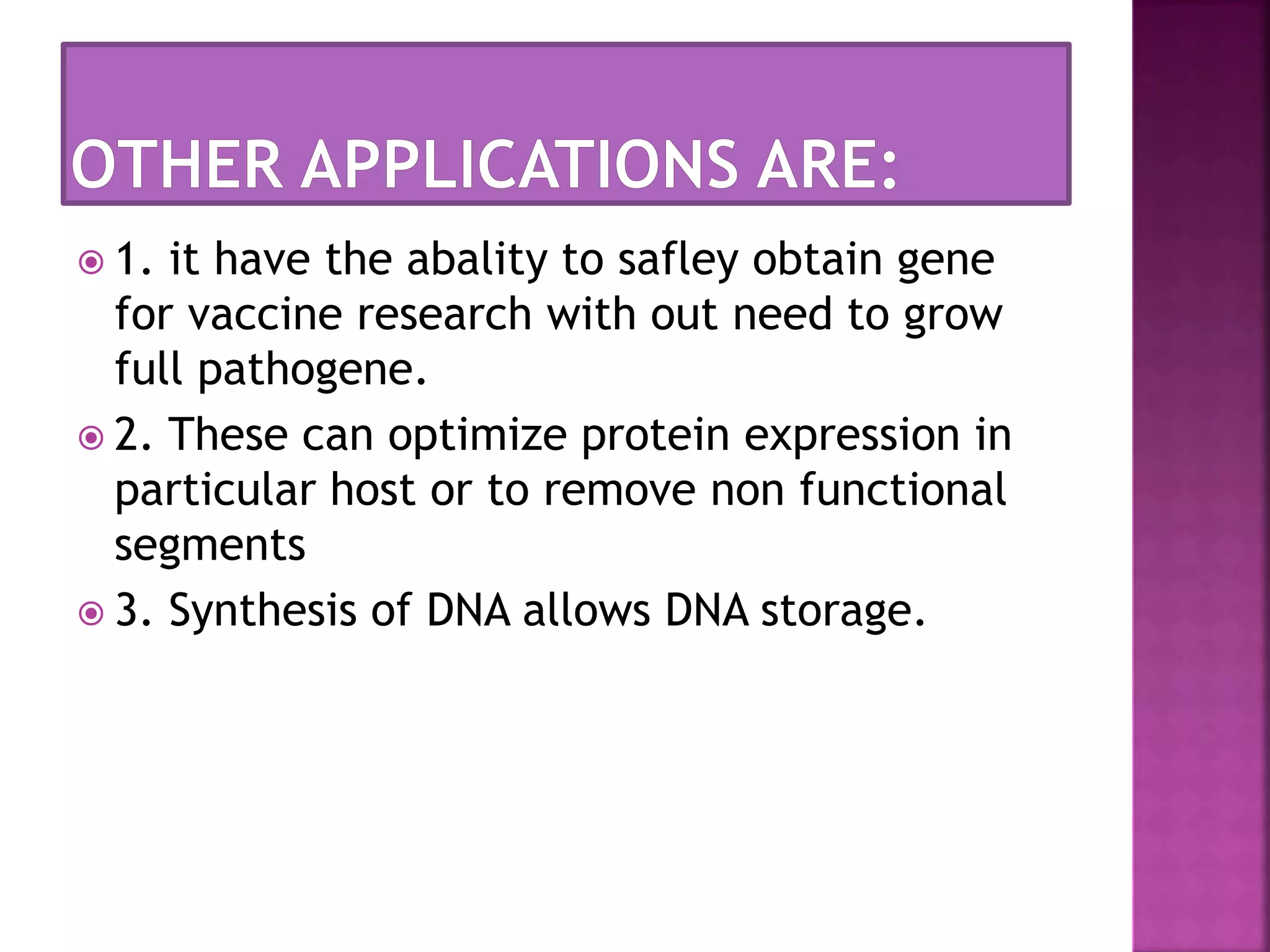 artificial gene synthesis | PPTX