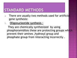 artificial gene synthesis | PPTX