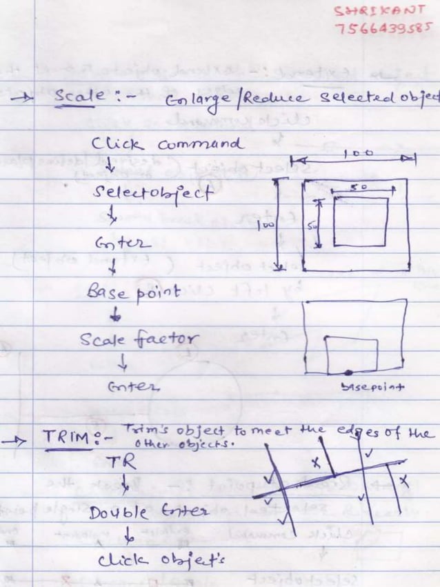 AUTOCAD NOTES | PPTX