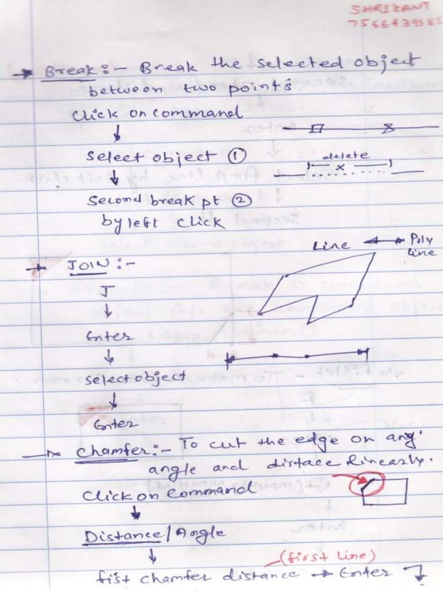 AUTOCAD NOTES | PPTX