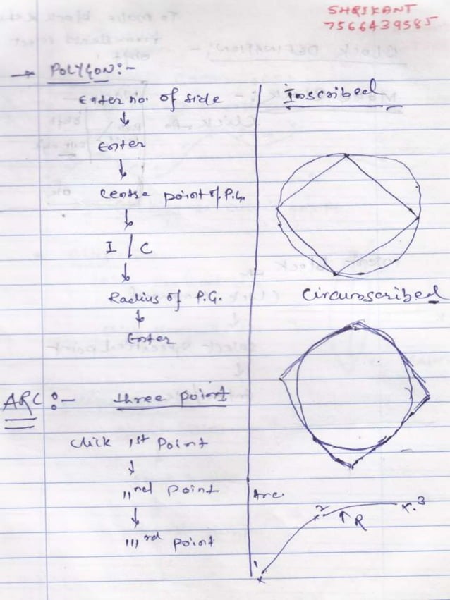 AUTOCAD NOTES | PPTX