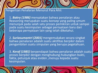 PPT penalaran karangan Bahasa Indonesia | PPTX