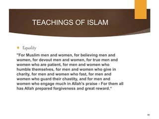 teachings of holy prophet | PPTX