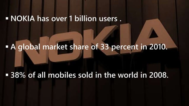 Nokia -mini case study | PPT