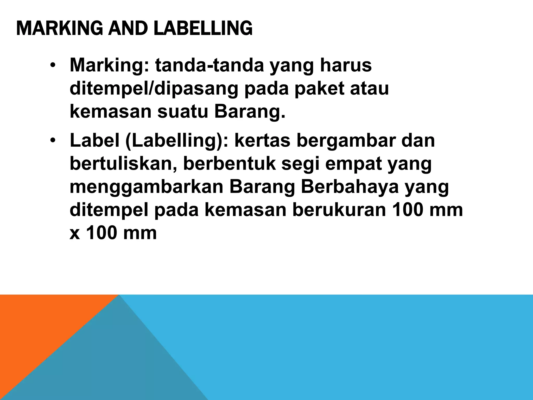 Package and labeling in indonesia | PPTX