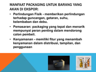 Package and labeling in indonesia | PPTX