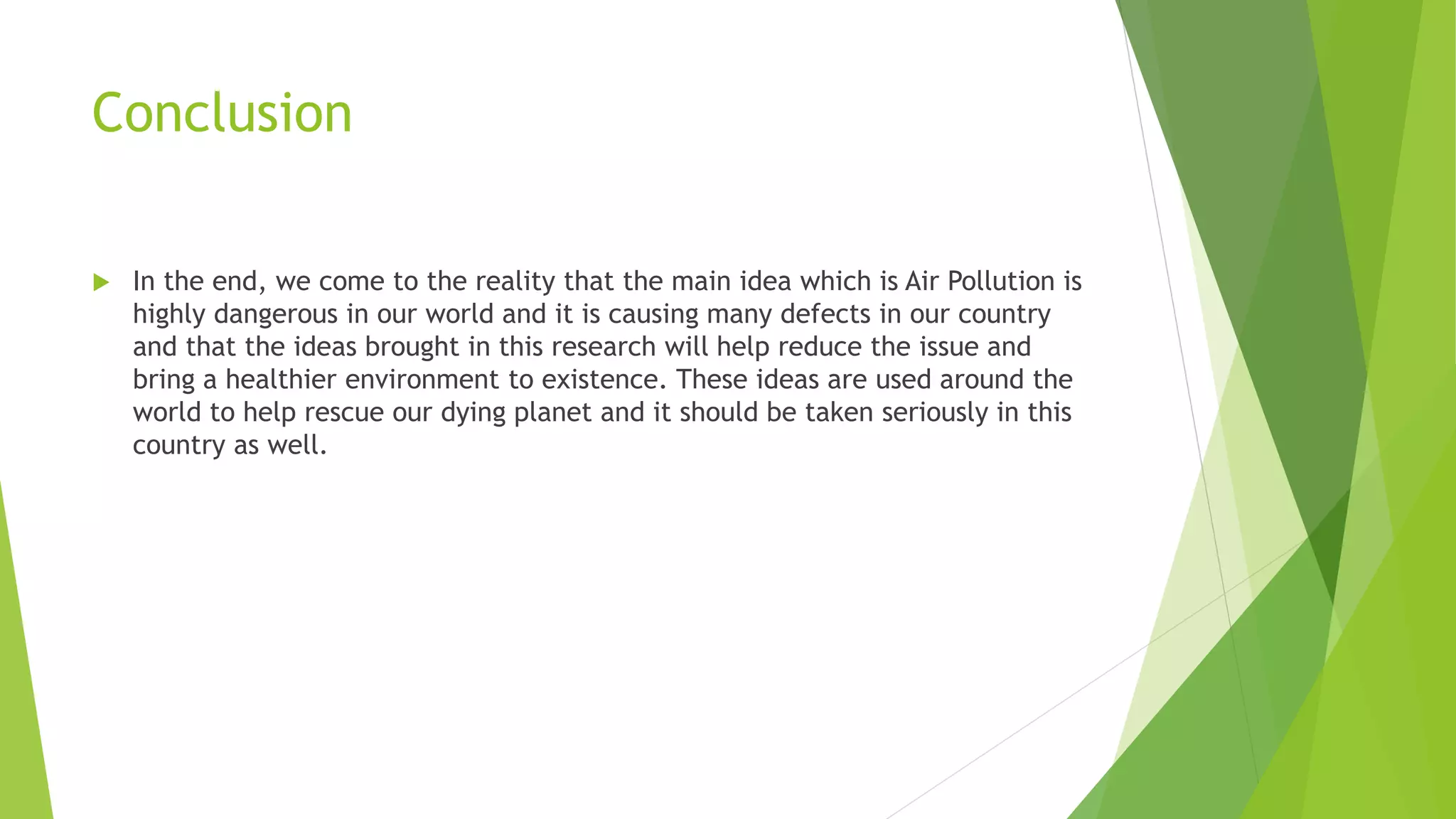 air pollution | PPTX