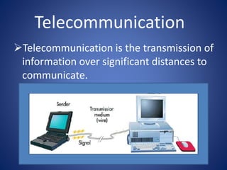 telecommunication basic 1 | PPTX | Computer Networking | Computing