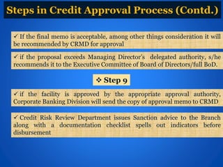 Credit Operation Process of UCBL | PPTX