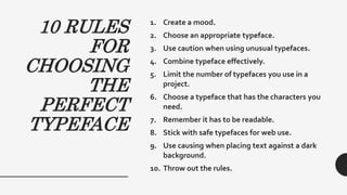 HOW TO CHOOSE TYPEFACES? | PPTX | Desktop Publishing | Computer ...