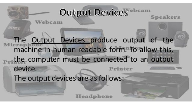 Input output and memory devices