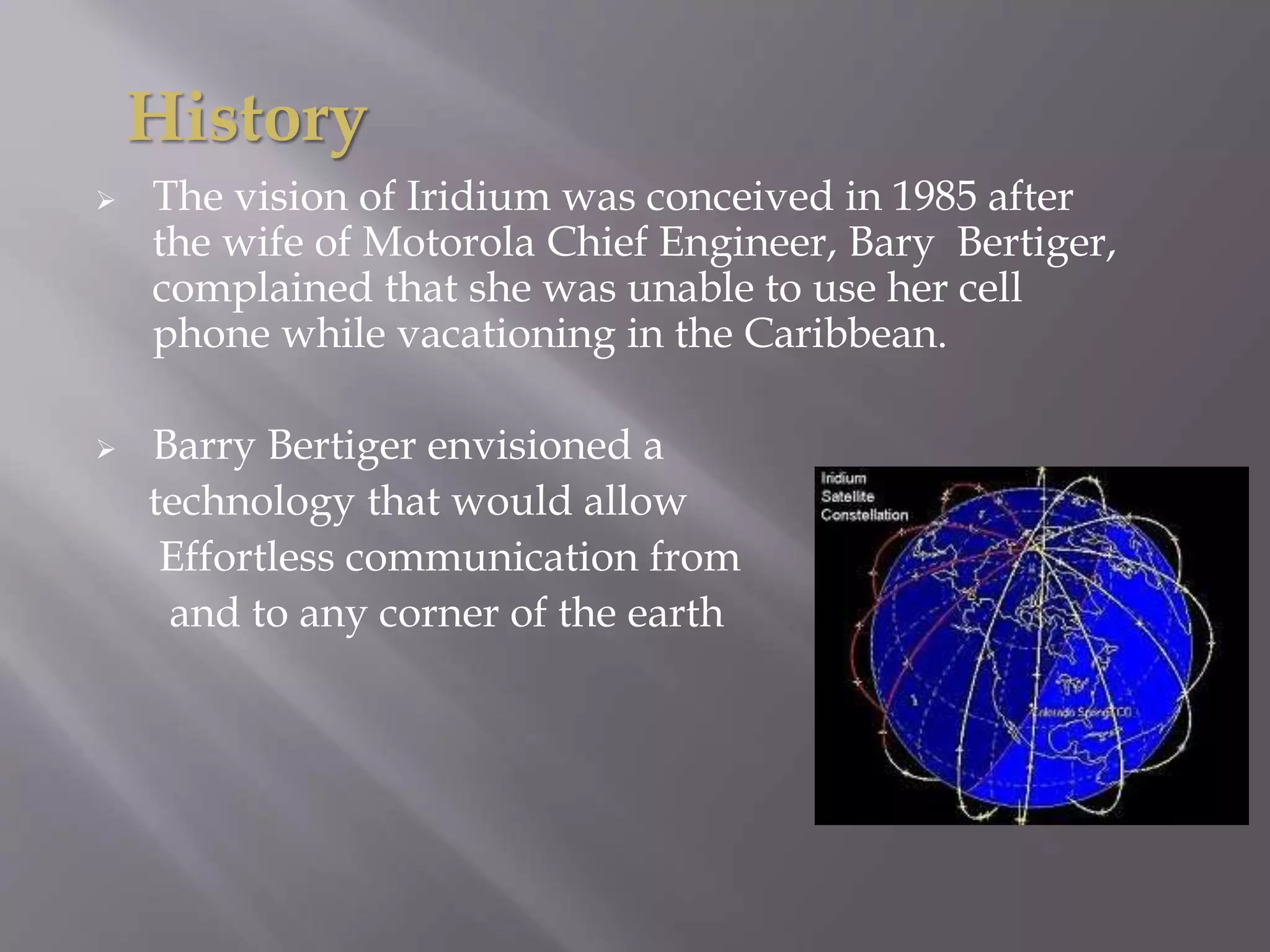 Iridium satellite system | PPTX
