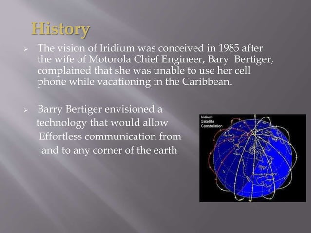 Iridium satellite system | PPTX