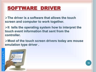 Touch Screen Technology | PPTX