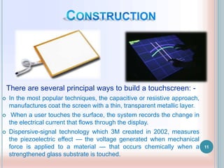 Touch Screen Technology | PPTX