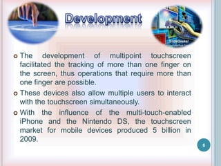 Touch Screen Technology | PPTX