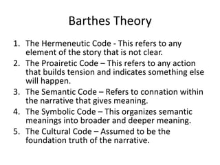 Narrative Theory | PPT