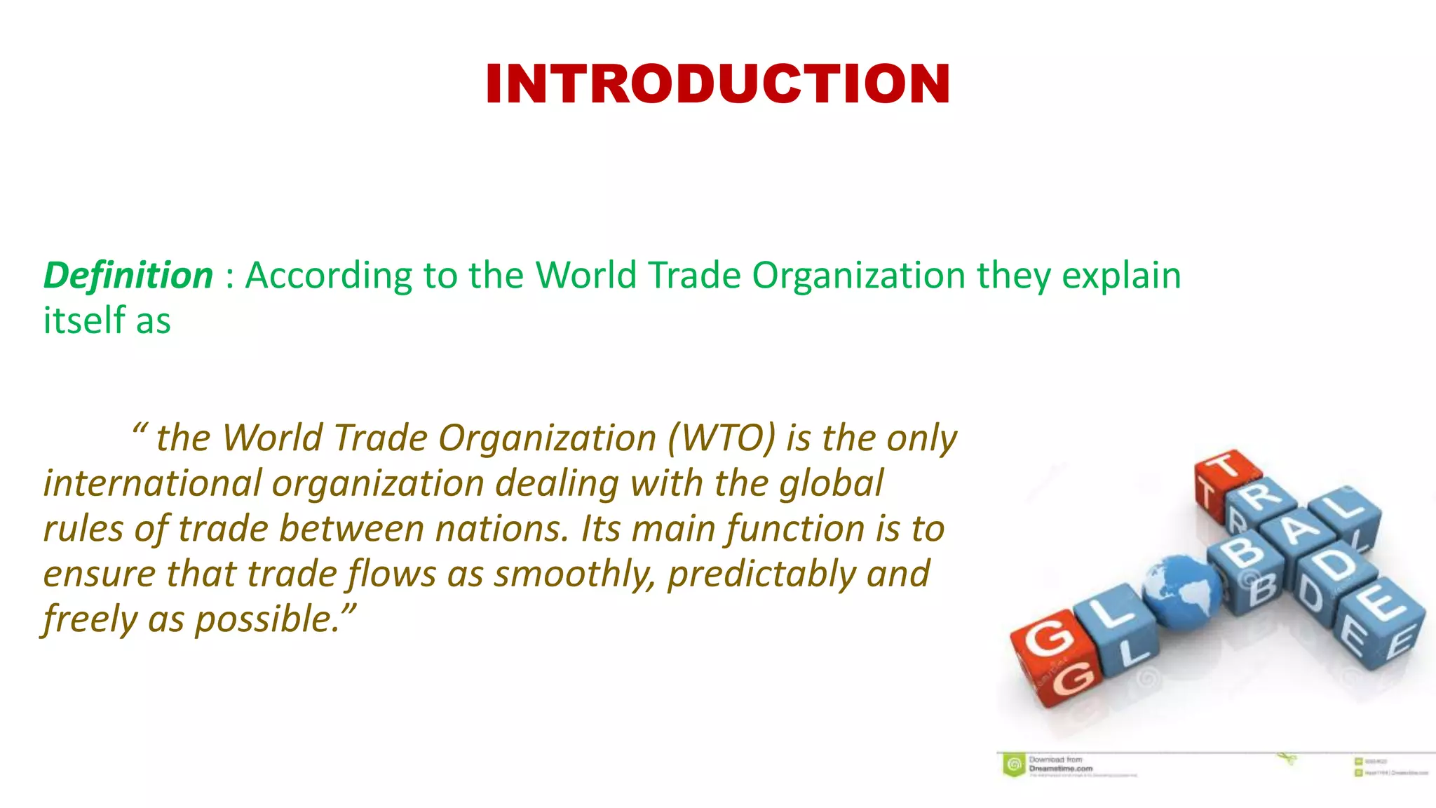 world trade organisation | PPTX