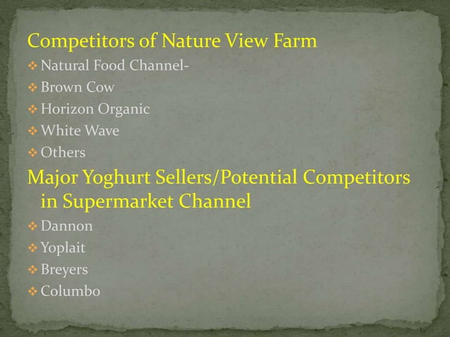 Natureview Farm - Case Study (Harvard Business Case Study) | PPTX