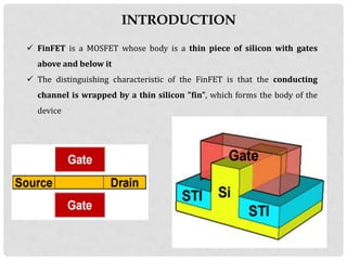 eDRAM Cells using FinFET Technology | PPTX