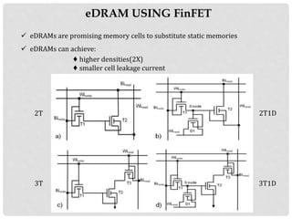 eDRAM Cells using FinFET Technology | PPTX