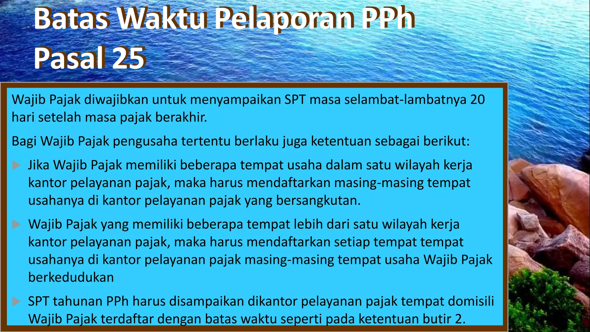 PPh Pasal 25 | PPTX