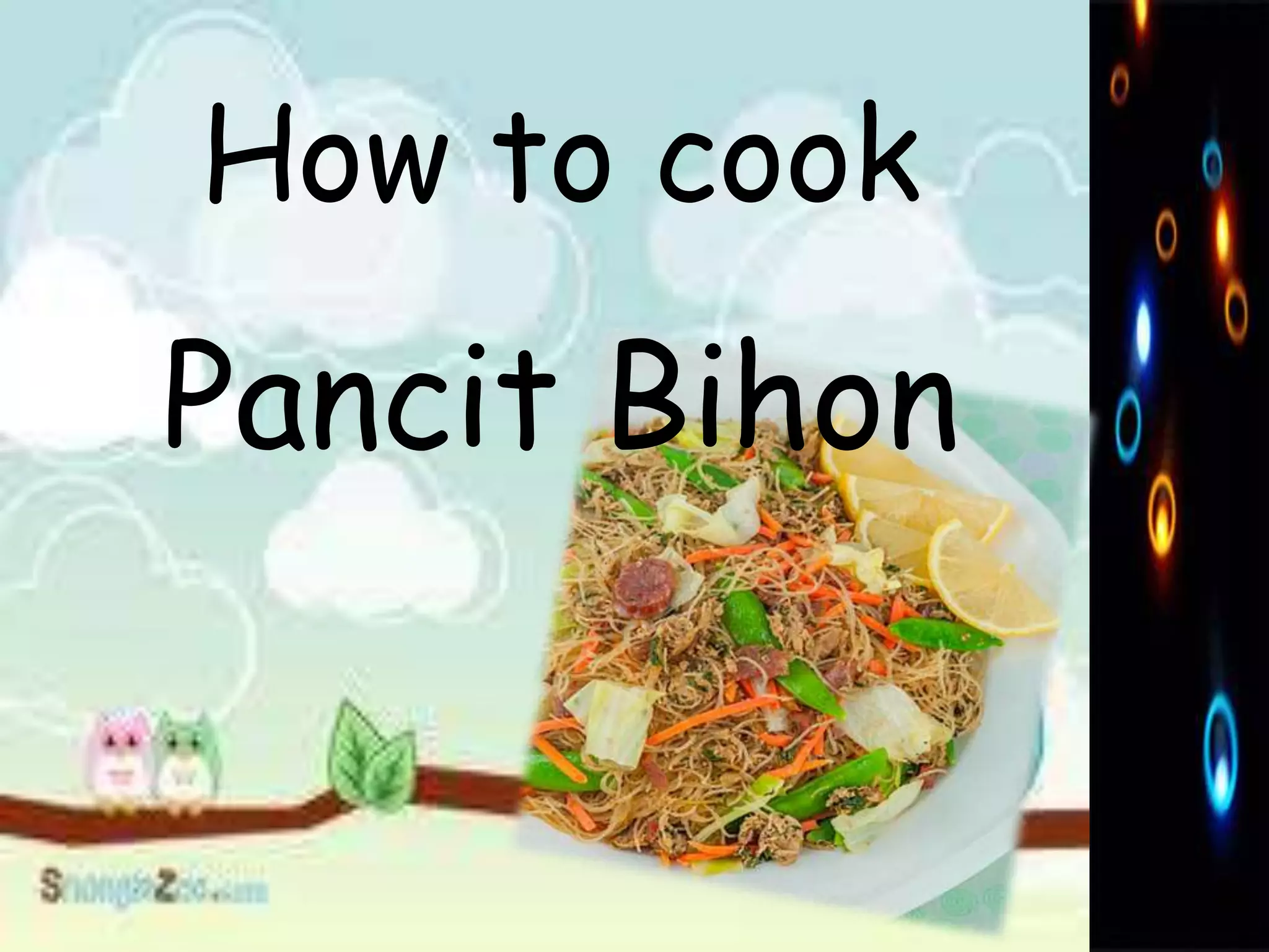 How to cook Ube Roll and Pancit Bihon | PPT