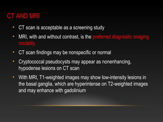 CNS CRYPTOCOCCOSIS | PPT