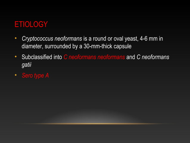 CNS CRYPTOCOCCOSIS | PPT | Brain and Nervous System Disorders ...