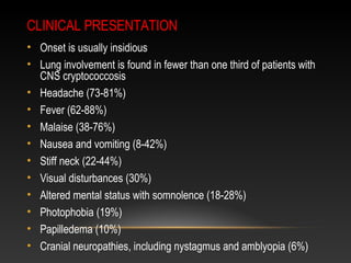 CNS CRYPTOCOCCOSIS | PPT