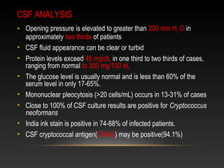 CNS CRYPTOCOCCOSIS | PPT