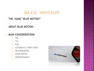 Blue Motion | PPTX