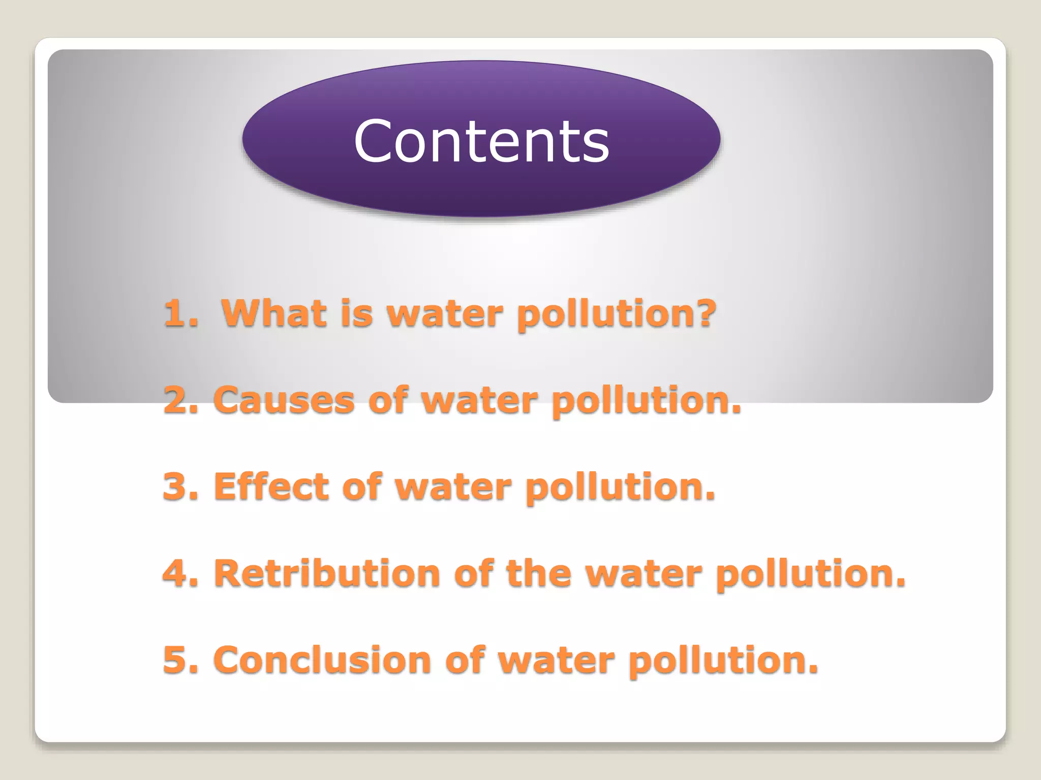 water polution | PPTX