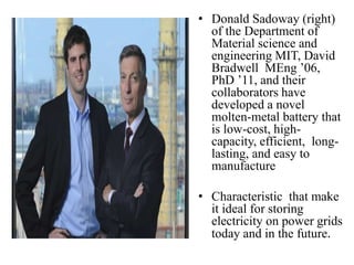 liquid metal battery | PPTX