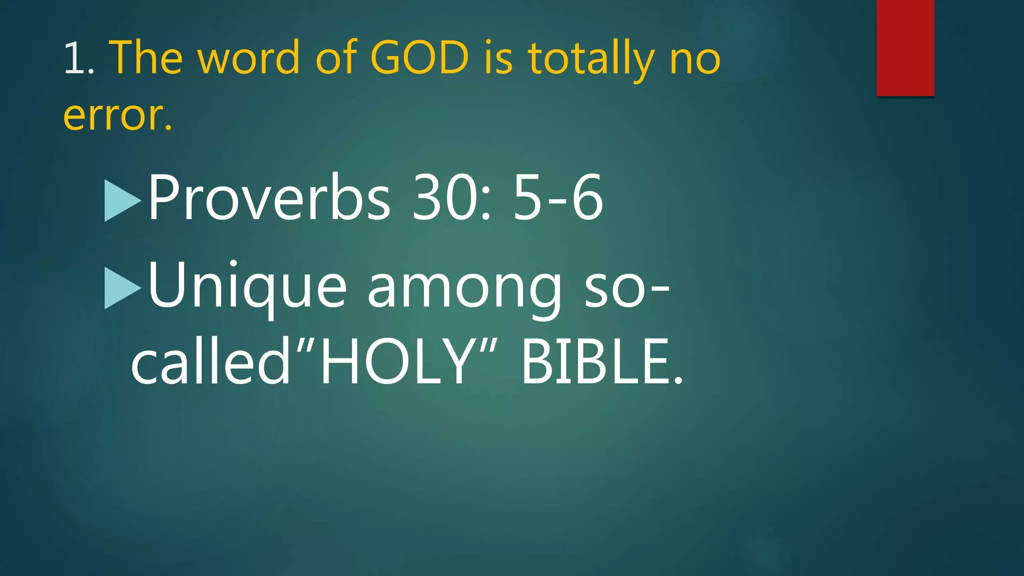 Holy Bible presentation | PPTX