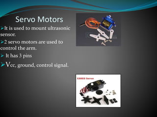 Autonomous metal search,collect and collision avoidance robot | PPTX