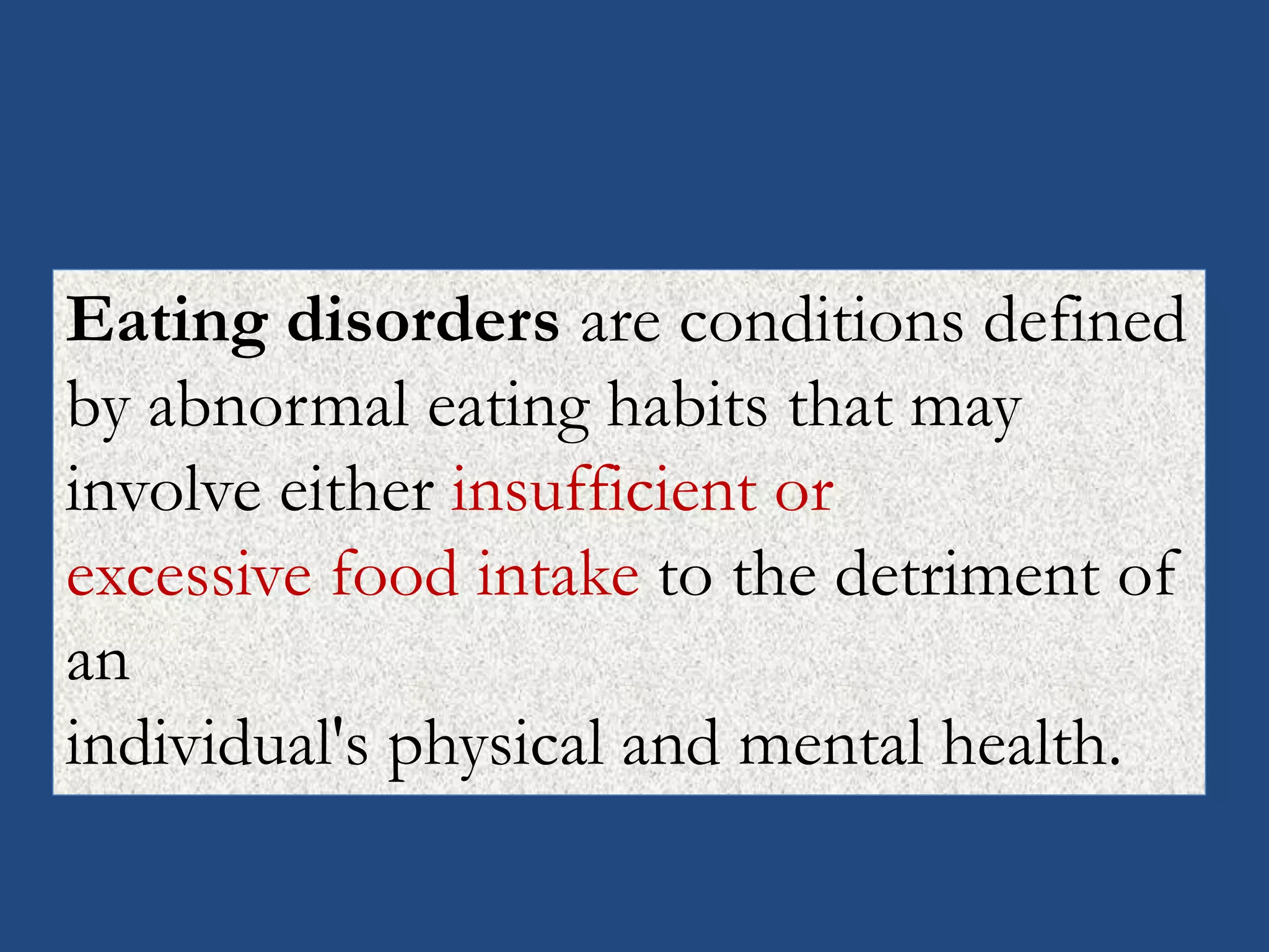 Oral manifestations of eating disorders | PPTX