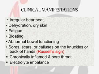 Oral manifestations of eating disorders | PPTX