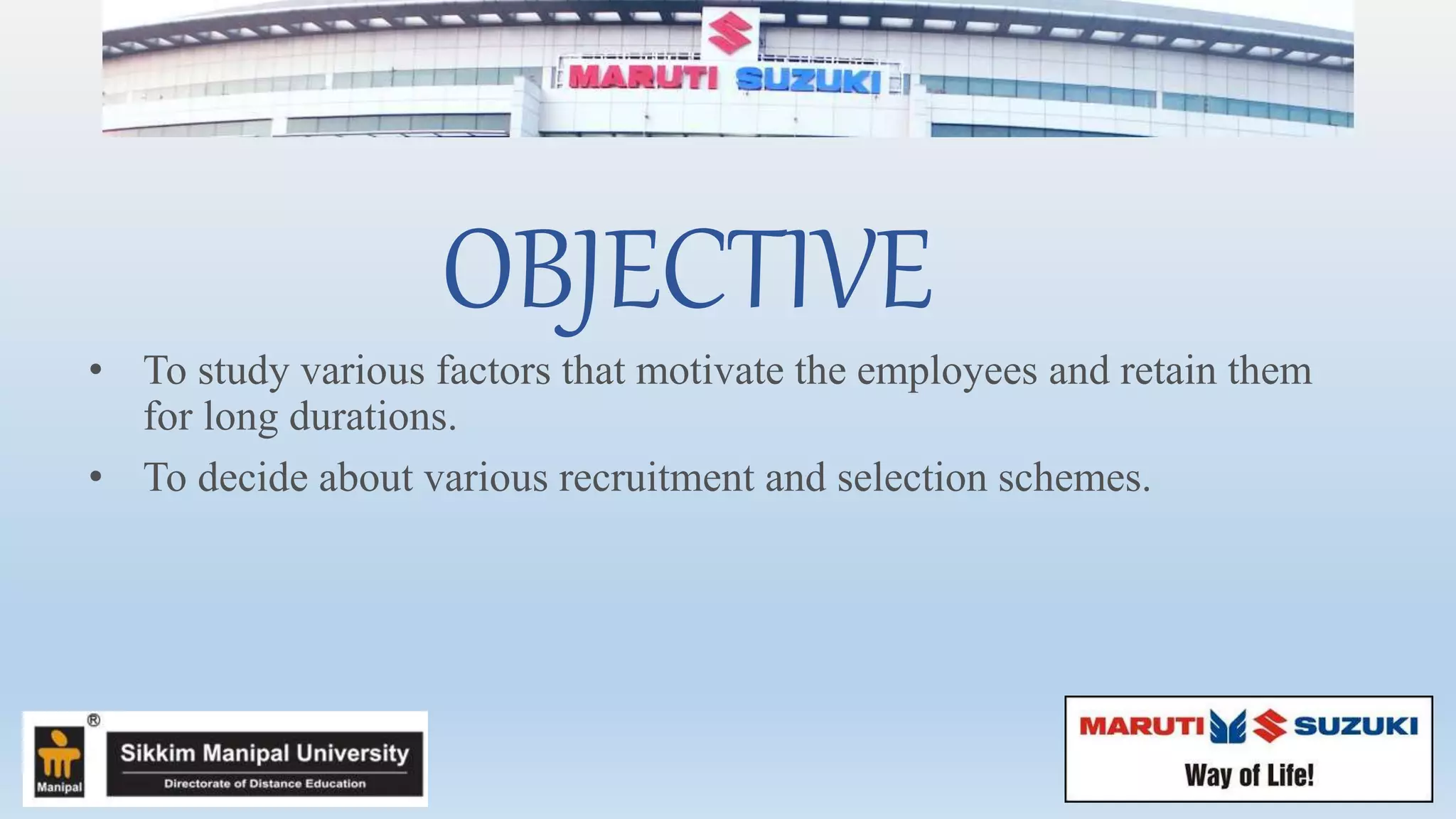 A Study on Employee Motivation and Retention in Maruti Suzuki India ...