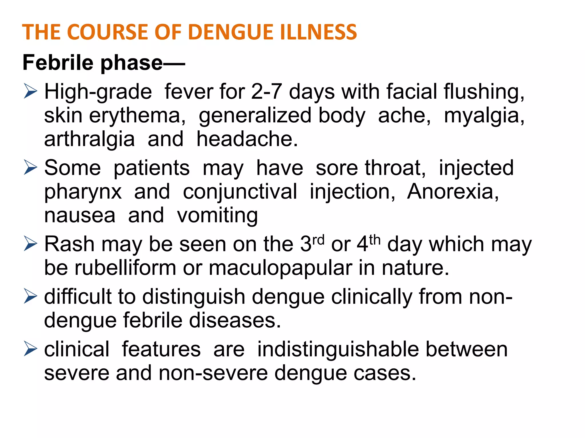 dengue diagnosis and management | PPTX